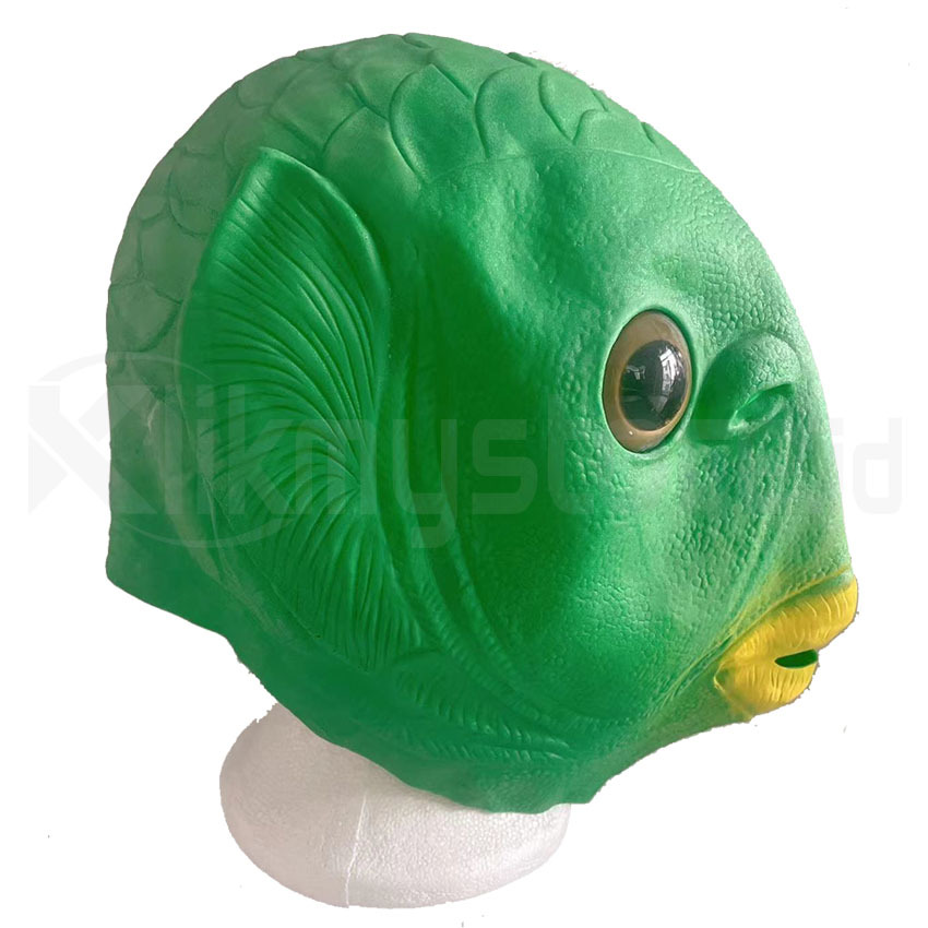 Jual Topeng Green Fish Kepala Ikan Latex Horor Mask Pesta Halloween ...