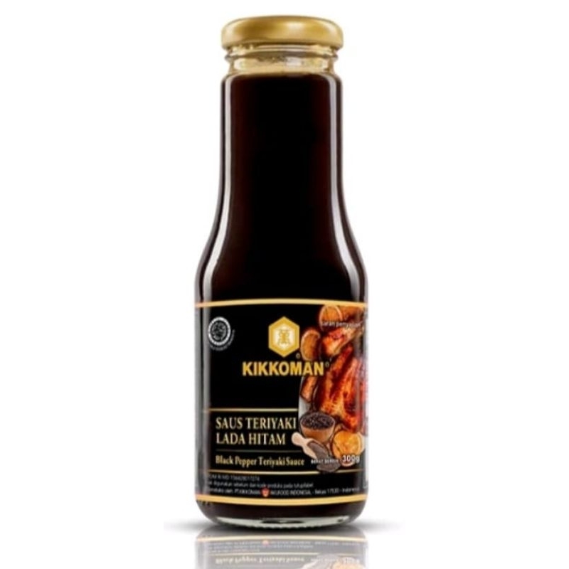 Jual Kikkoman Saus Teriyaki Lada Hitam 300 ml | Shopee Indonesia