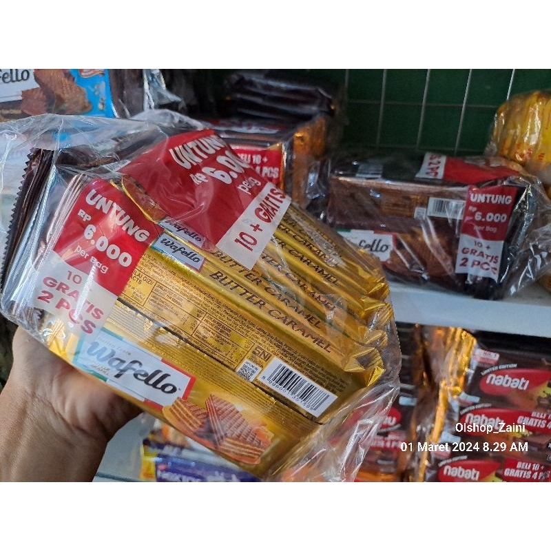 Jual Wafer WAFELLO 1 pack, isi 10 GRATIS 2 pcs, PROMO Murah | Shopee ...