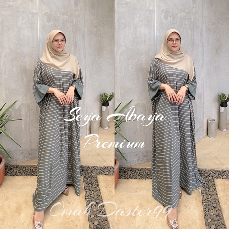 Jual Kaftan SEYAA Abaya bahan Rayon Premium Mewah Elegan Simple Daily ...