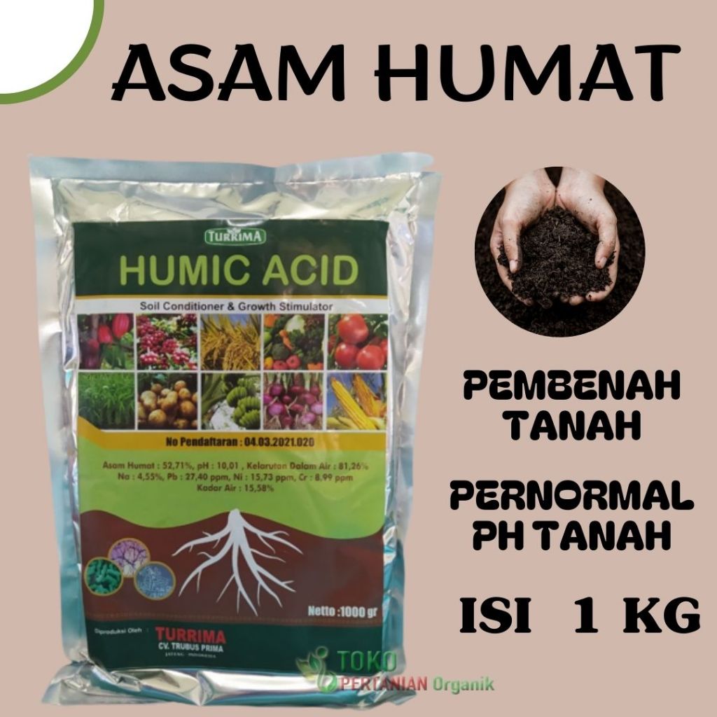 Jual Asam humat untuk tanaman cabe, Pembenah tanah terbaik 1 Kg | Shopee Indonesia