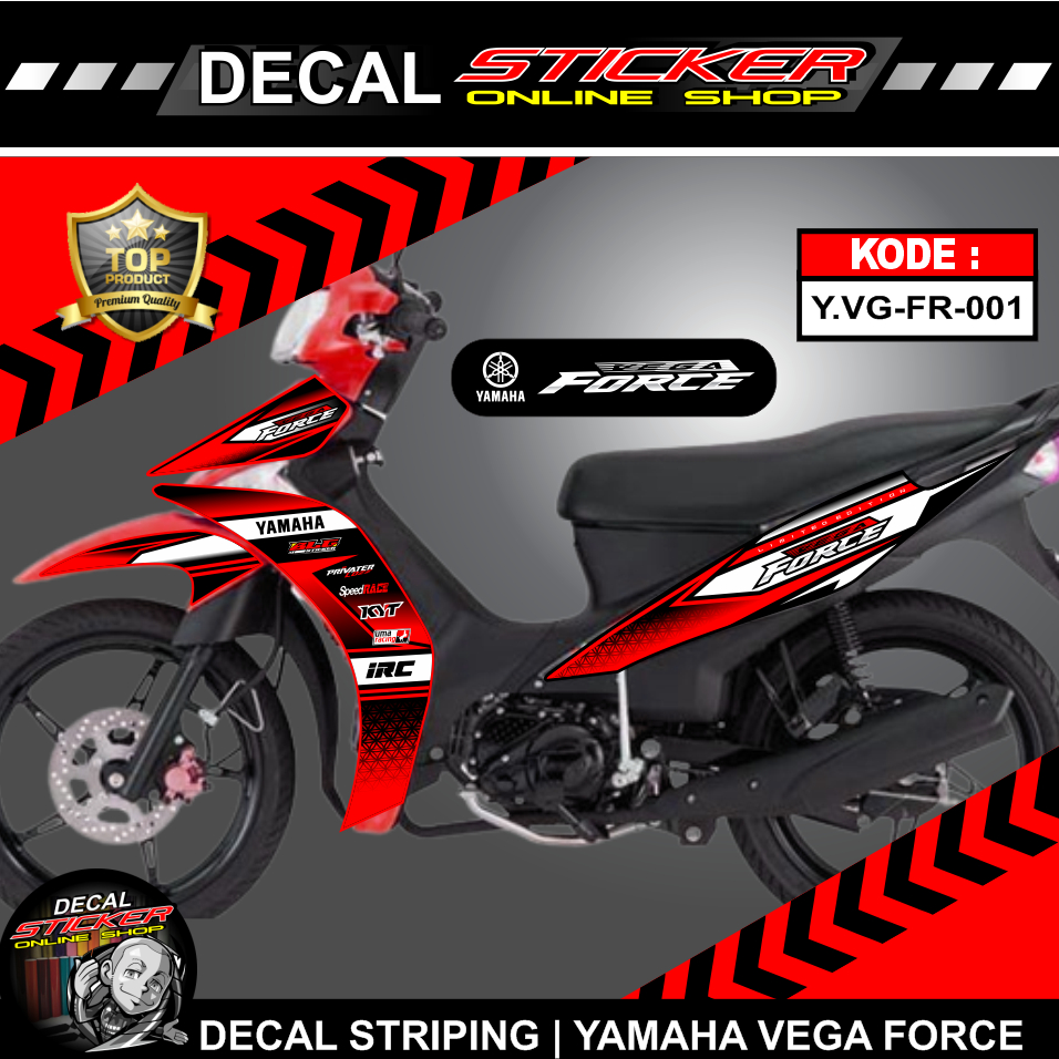 Jual striping variasi Yamaha Vega Force /stiker decal motor Vega Force ...