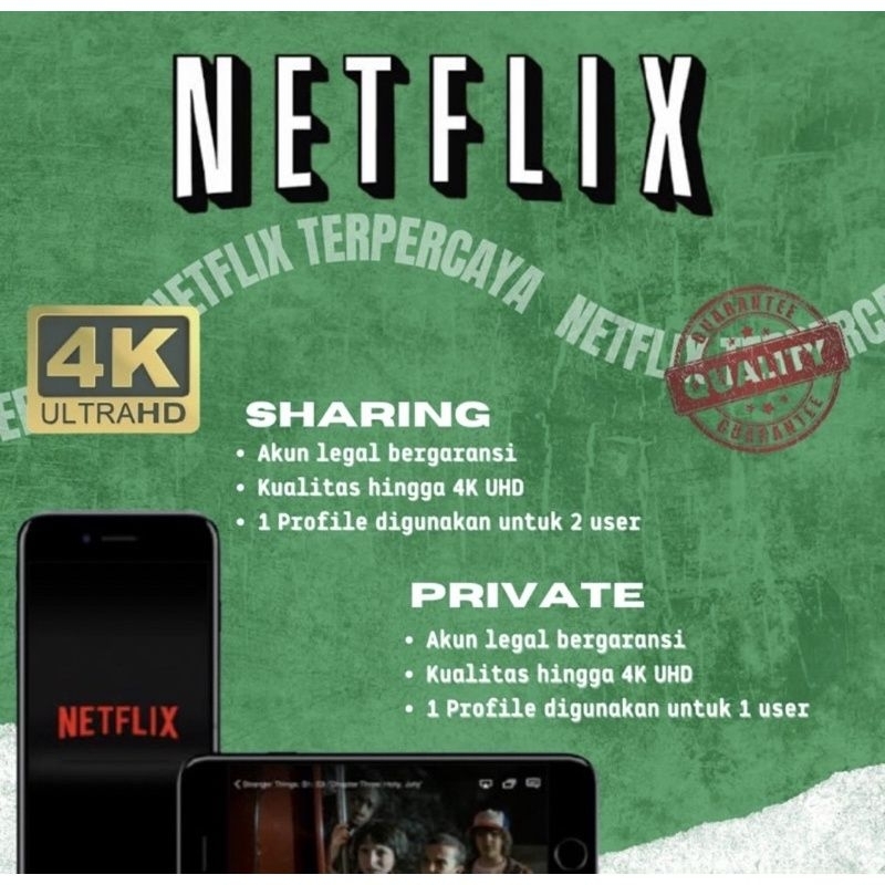 Jual NETFLIXX Premium 1Bulan Full UHD 4K ANTI ON HOLD | Shopee Indonesia