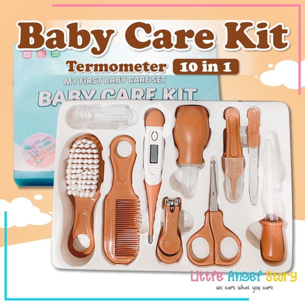 Jual Baby Care Kit Set Termo Alat Perawatan Bayi 10in1 Termometer Sisir ...