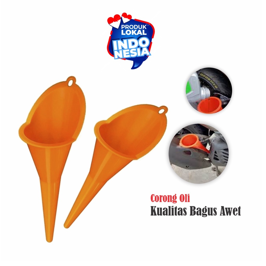 Jual Corong Oli Minyak Air Bensin Radiator Plastik Mulut Panjang Orange ...