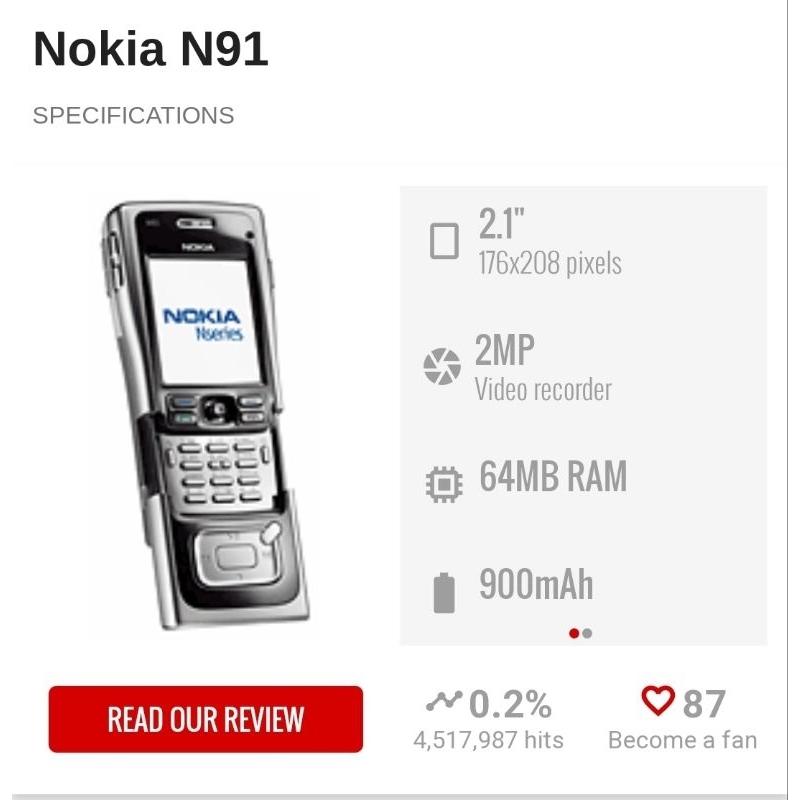 Jual NOKIA N91 8GB HP JADUL HP MEWAH DI KELASNYA HP LEGENDARIS 100% ORIGINAL | Shopee Indonesia