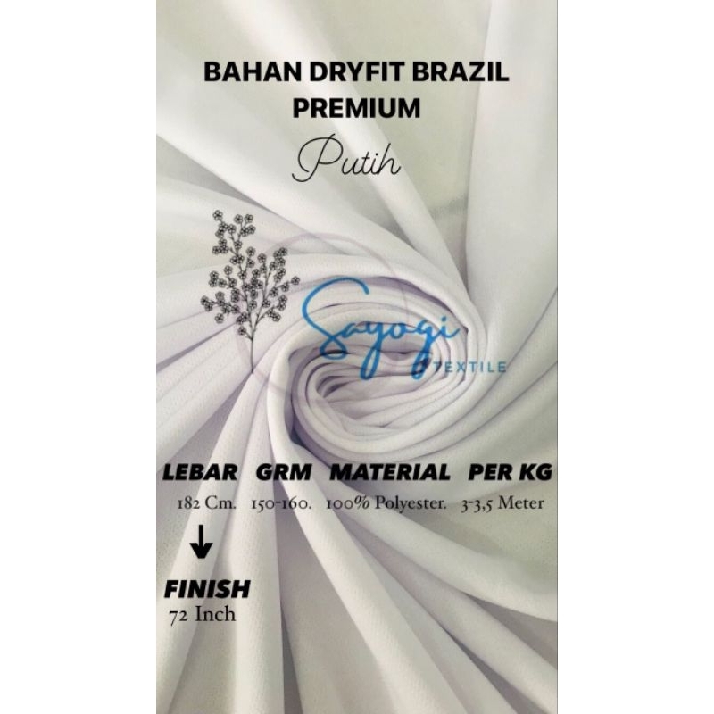 Jual BAHAN DRYFIT BRAZIL PREMIUM FINISH HARGA KILOAN | Shopee Indonesia