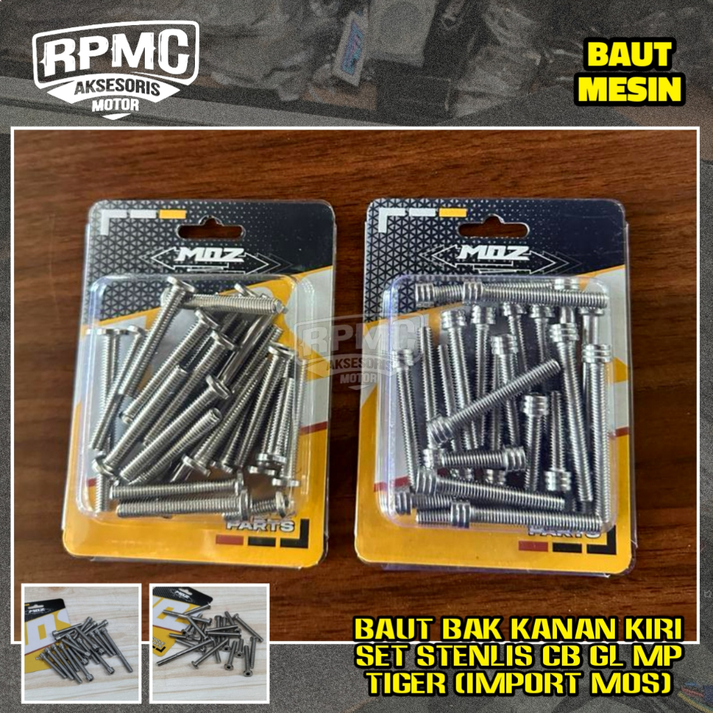 Jual BAUT PROBOLT BLOK MESIN BAK MAGNET DAN KOPLING KUNCI L STAINLESS PNP CB GL MP MEGAPRO TIGER ...