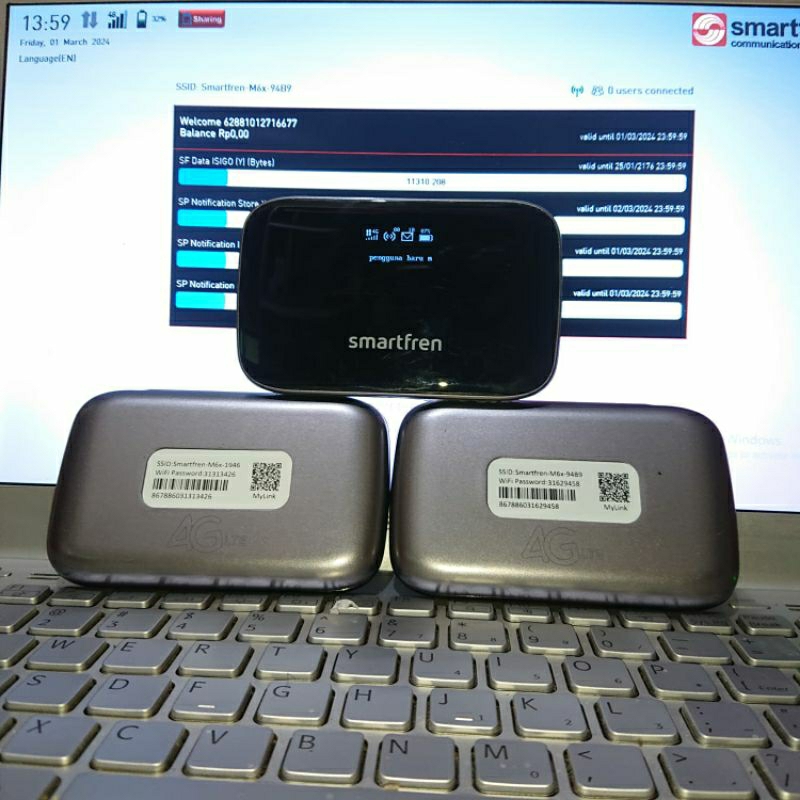 Jual Modem Wifi Smarfren M6x Mifi Suport Unlimited 4G LTE B5'B40 850 ...