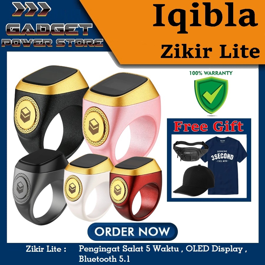 Jual Tasbih Digital Zikr Ring Zikr1 Lite Smart Ring Tasbeh Iqibla Zikir ...