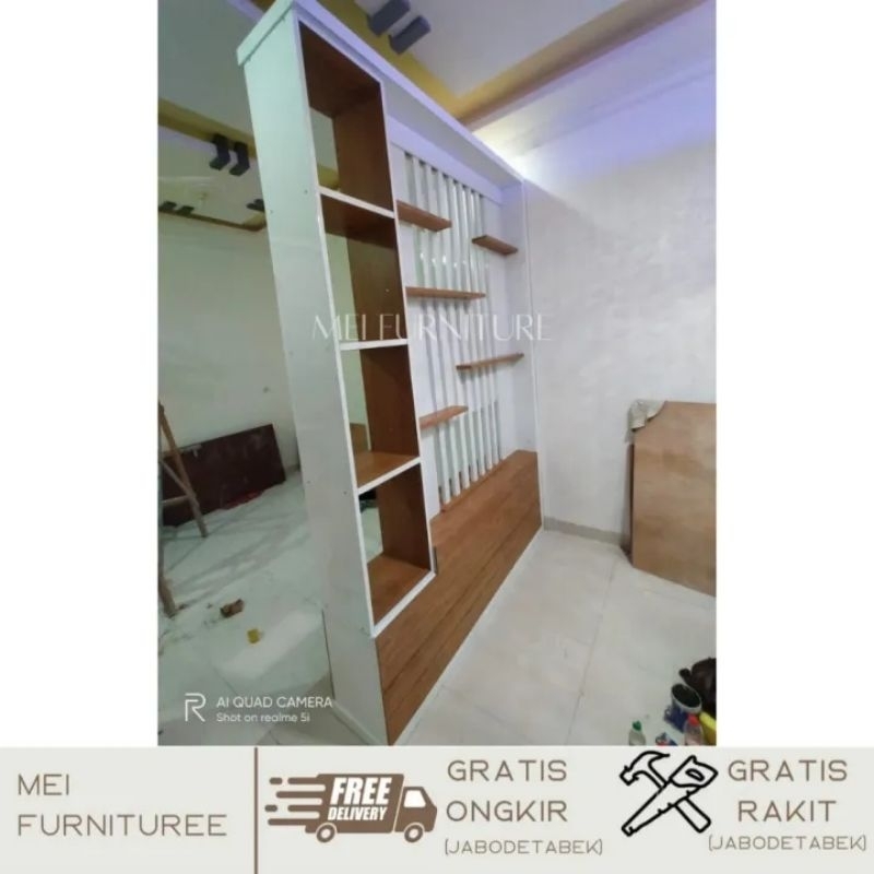 Jual Partisi ruangan dua sisi/muka minimalis jumbo - penyekat tv ruang ...