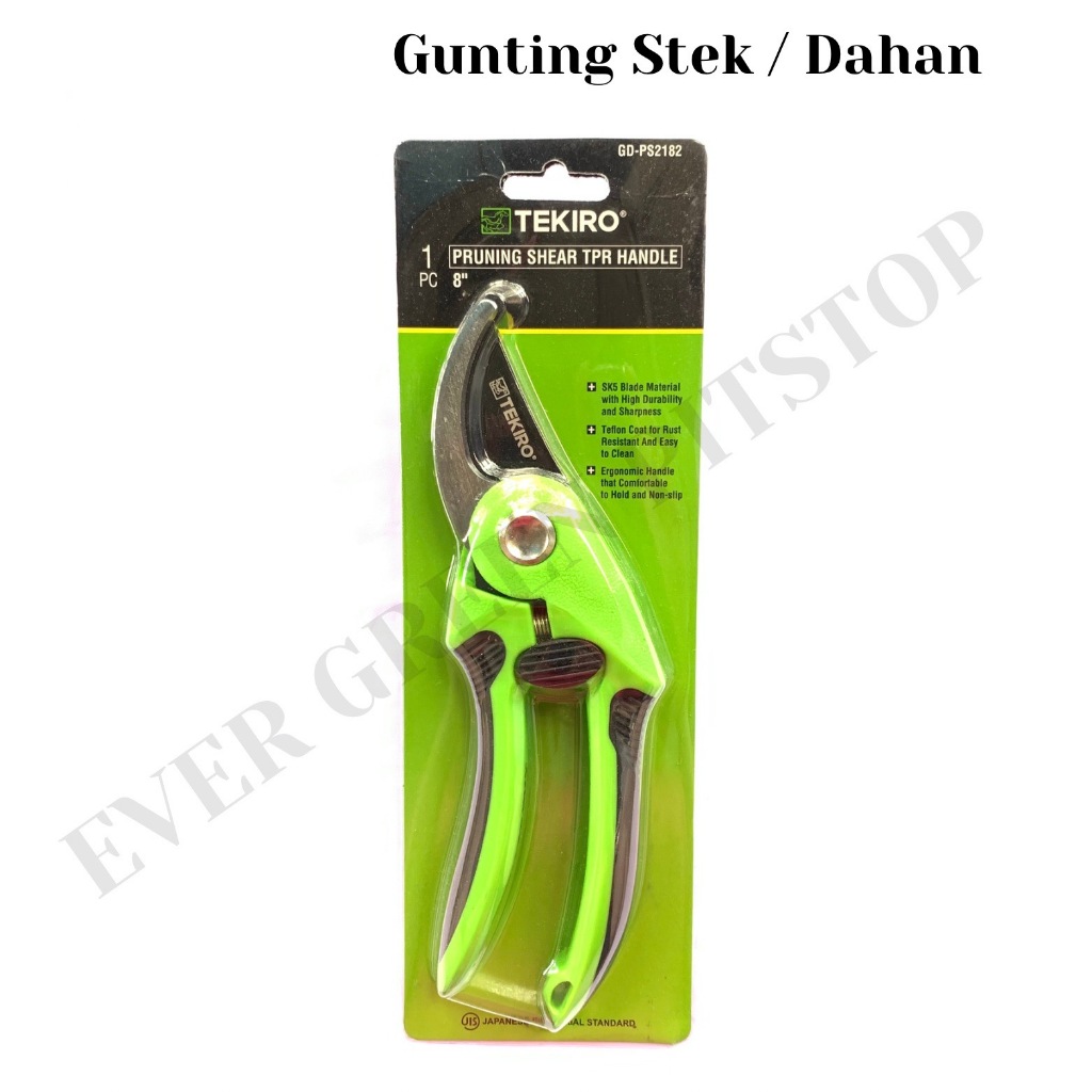 Jual TEKIRO Gunting Stek 8" Gunting Dahan / Pohon daun 8 inch Gagang ...