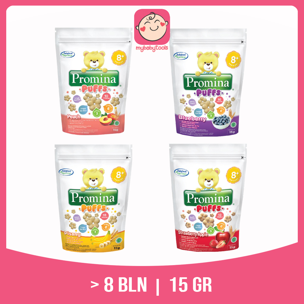 Jual PROMINA PUFF 15GR RASA PISANG BLUEBERRY STRAWBERRY PEACH | Shopee ...