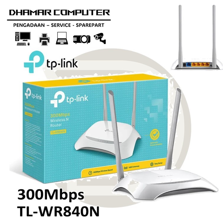 Jual ROUTER TP-LINK WIRELESS 300Mbps Wifi Router TL-WR840N | Shopee ...