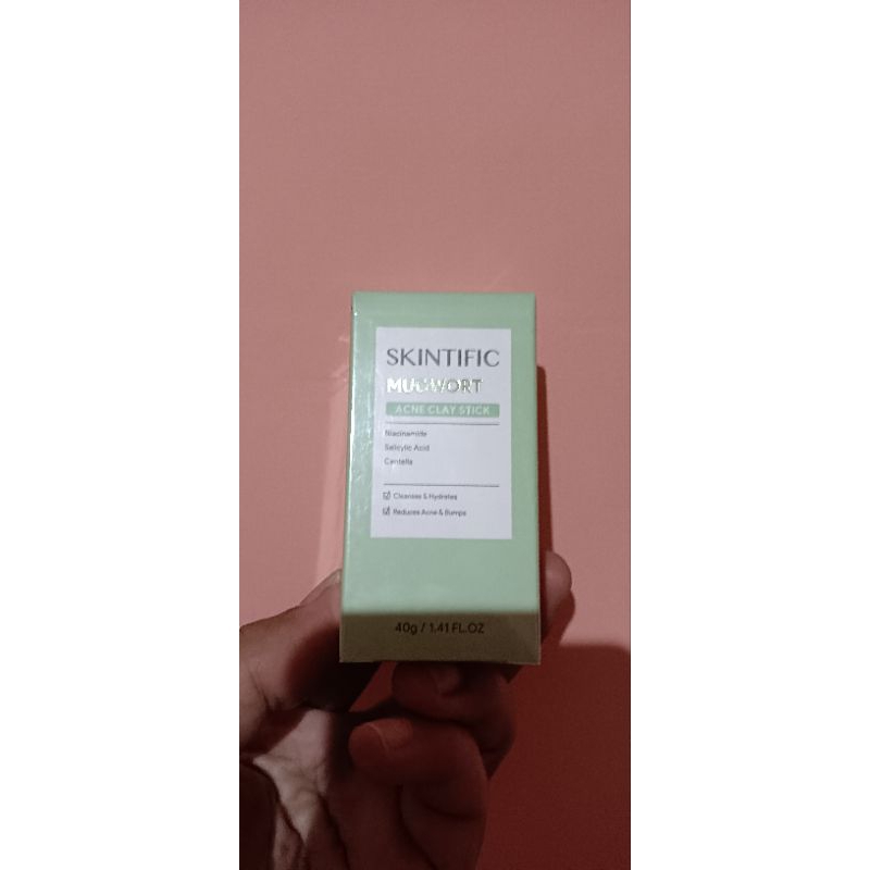 Jual MASKER SKINTIFIC MUGWORT ACNE CLAY STICK 40 gram | Shopee Indonesia