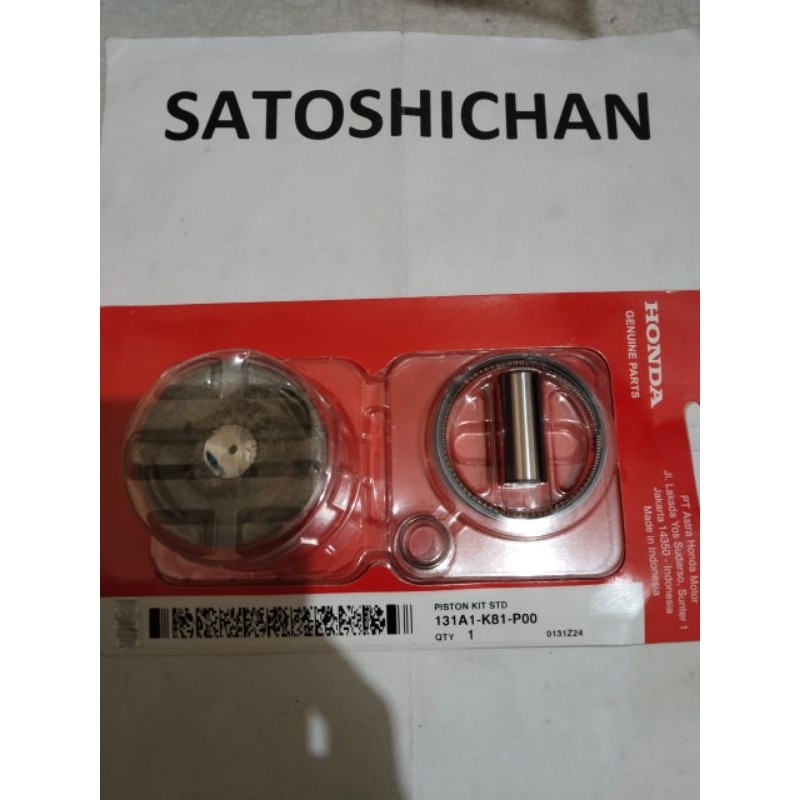 Jual Piston Kit Beat Esp/Pop/F1 Stater Halus 131A1-K81-P00 Original AHM ...