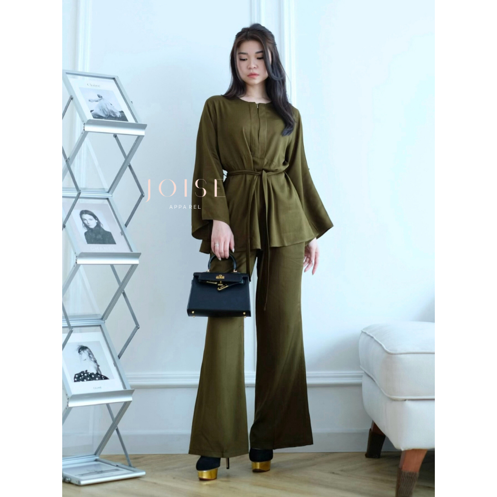 Jual JOISE - Alina One Set Setelan dan Tali Pinggang / One Set Korean Style / Setelan Wanita ...