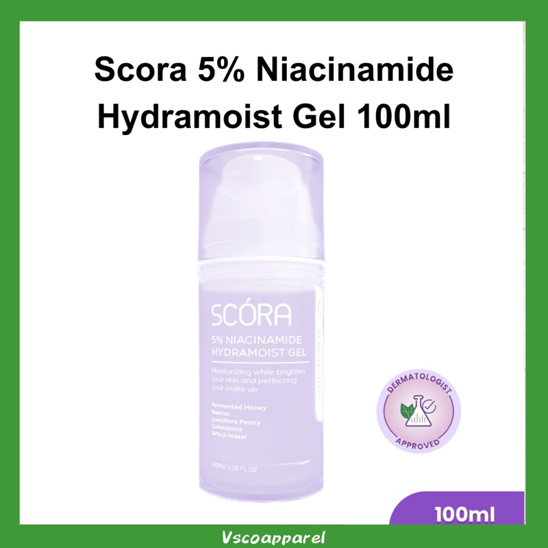 Jual Scora 5% Niacinamide Hydramoist Gel 100ml Pelembab Wajah yang Mencerahkan Kulit Memperbaiki ...