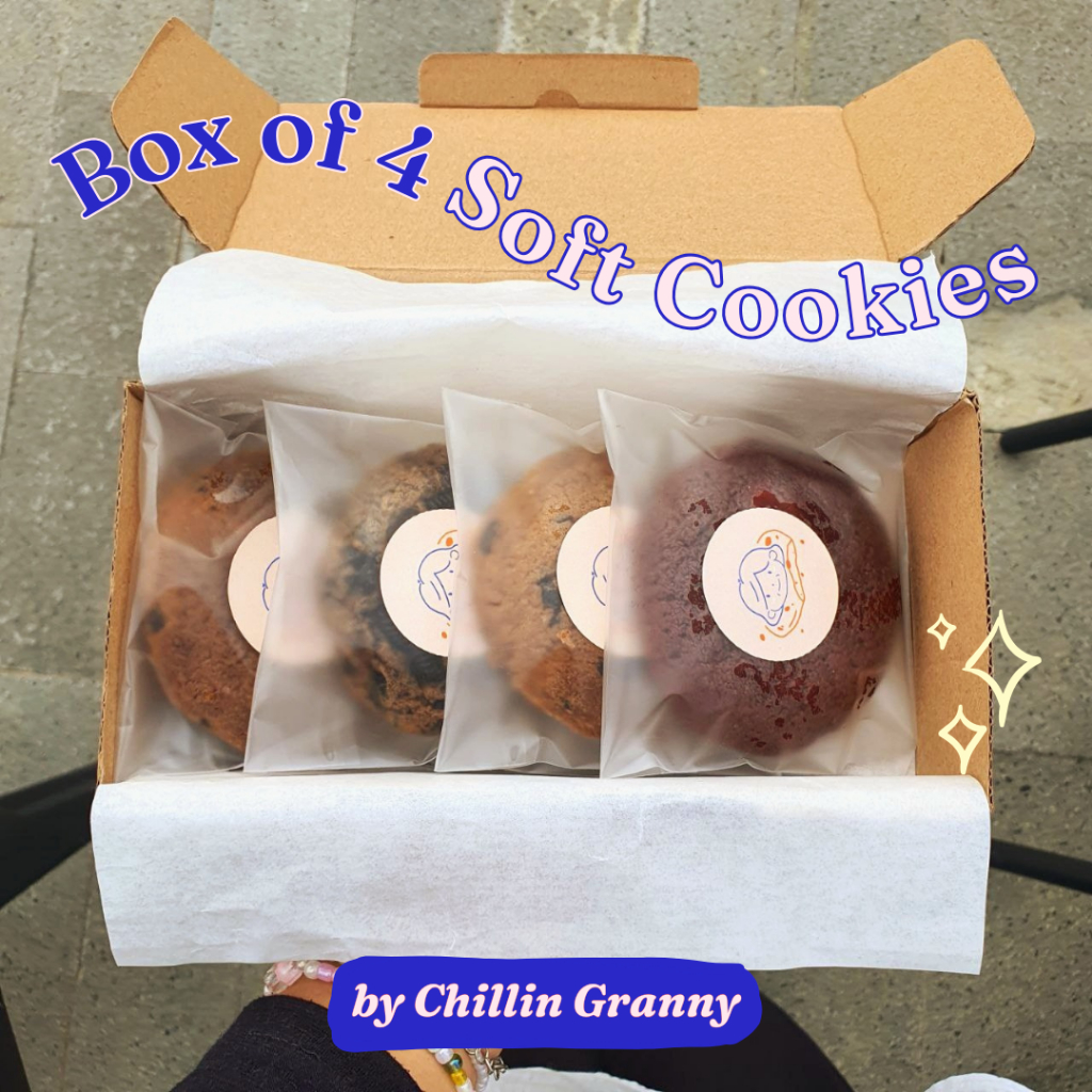 Jual [Box of 4] Soft Baked Cookies by Chillin Granny | Shopee Indonesia
