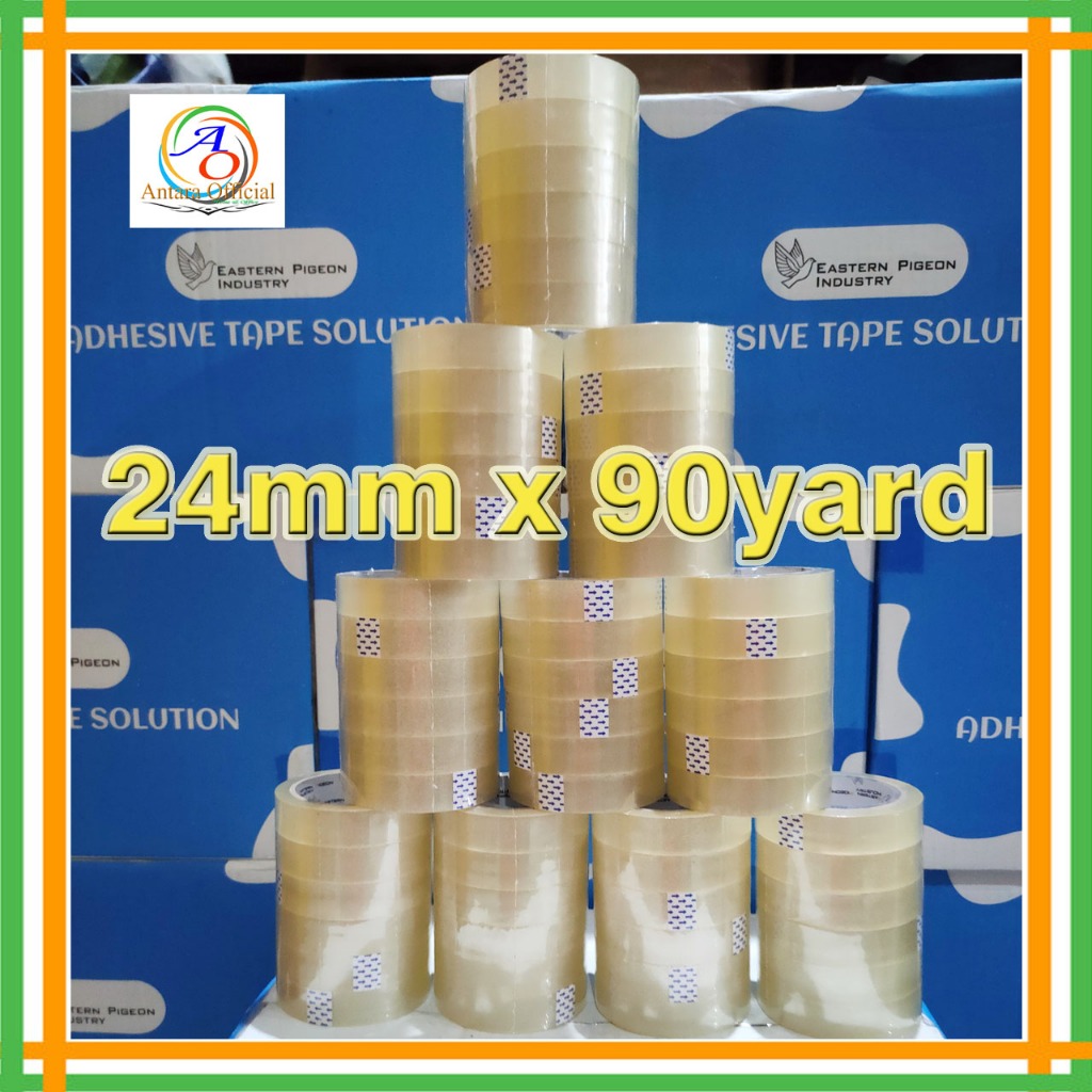 Jual Lakban 1 Inch 24mmx90yard 1 Pack isi 6 Roll 45 micron Isolasi ...