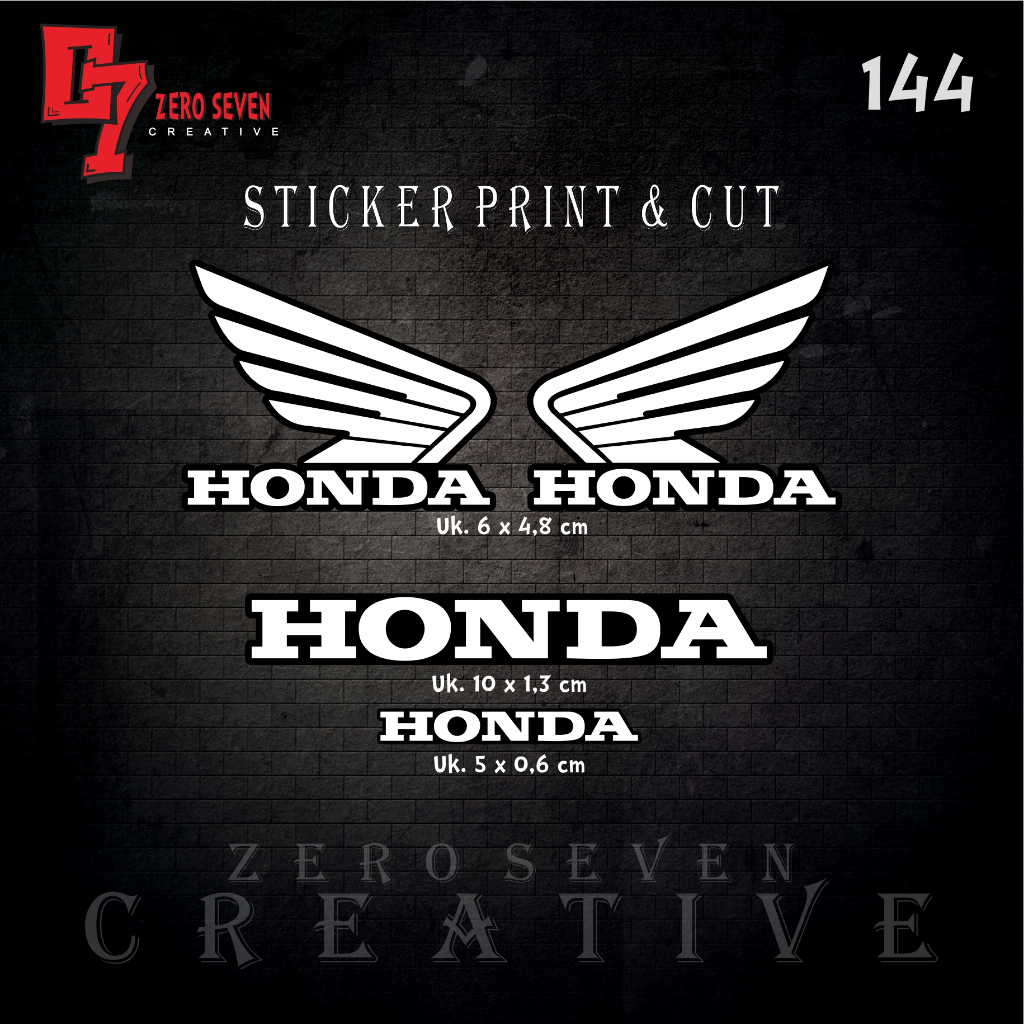 Jual STIKER HONDA WING SET / RACING / STIKER MOTOR / AESTHETIC / VYNIL ...