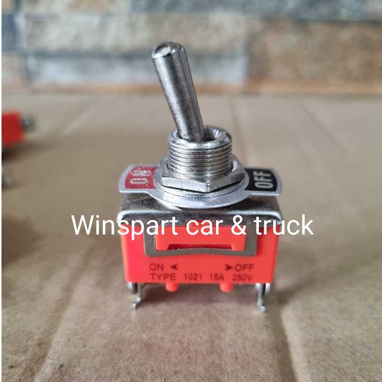 Jual Saklar Switch Toggle Togle Tombol ON OFF 2 Pin Kaki 15A 250V ...