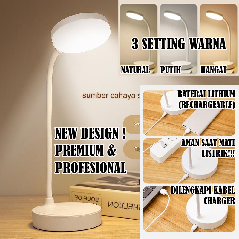 Jual Lampu Belajar tricolour 3 Warna Lampu Meja Belajar Lampu Konten ...