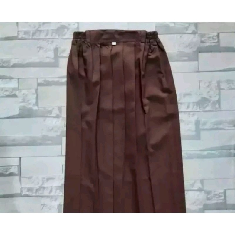 Jual seragam sekolah rok coklat REMPEL panjang SD/mi,smp,SMA,merek Purnama,seragam,bullafo ...