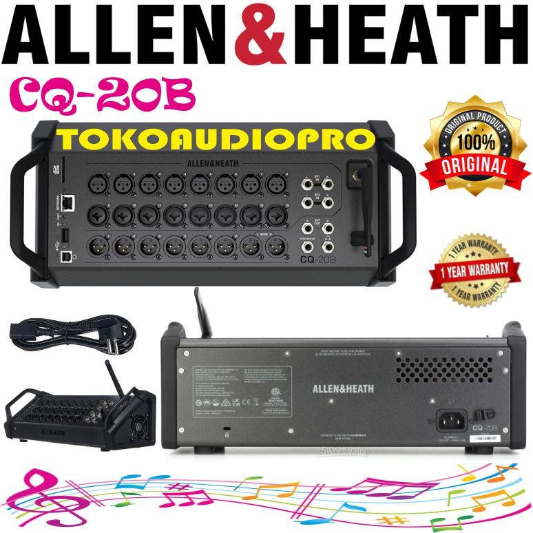 Jual Mixer Allen & Heath CQ-20B 16-channel Rackmount Digital Mixer ...