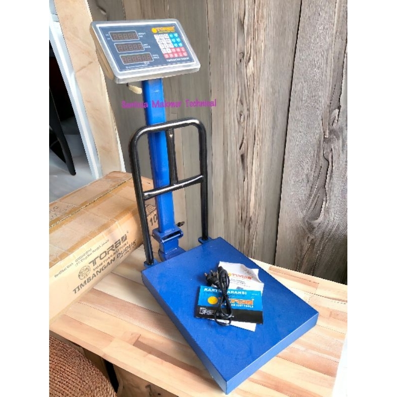 Jual TORA 300 KG Timbangan Duduk Digital Platform Bench Scale 300KG DS21300 | Shopee Indonesia