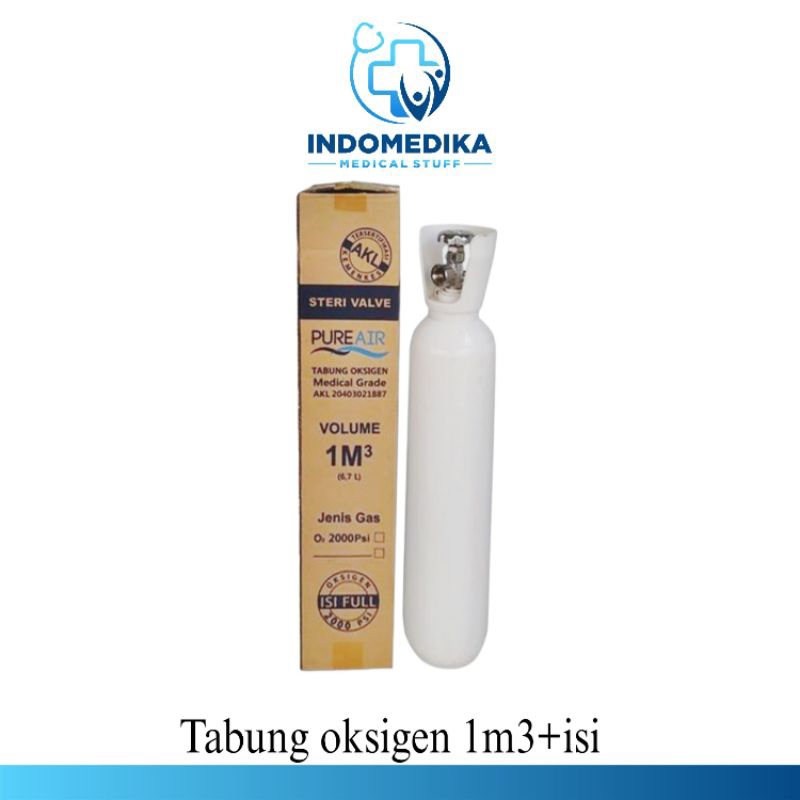 Jual Tabung Oksigen 1M3 Pure Air ( tabung + isi O2 saja ) | Shopee ...