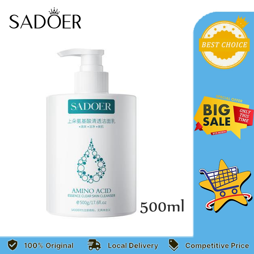 Jual 500ML Facial Wash/SADOER / Amino Acid Cleanser Hydrating and Moisturizing Deep Cleaning ...