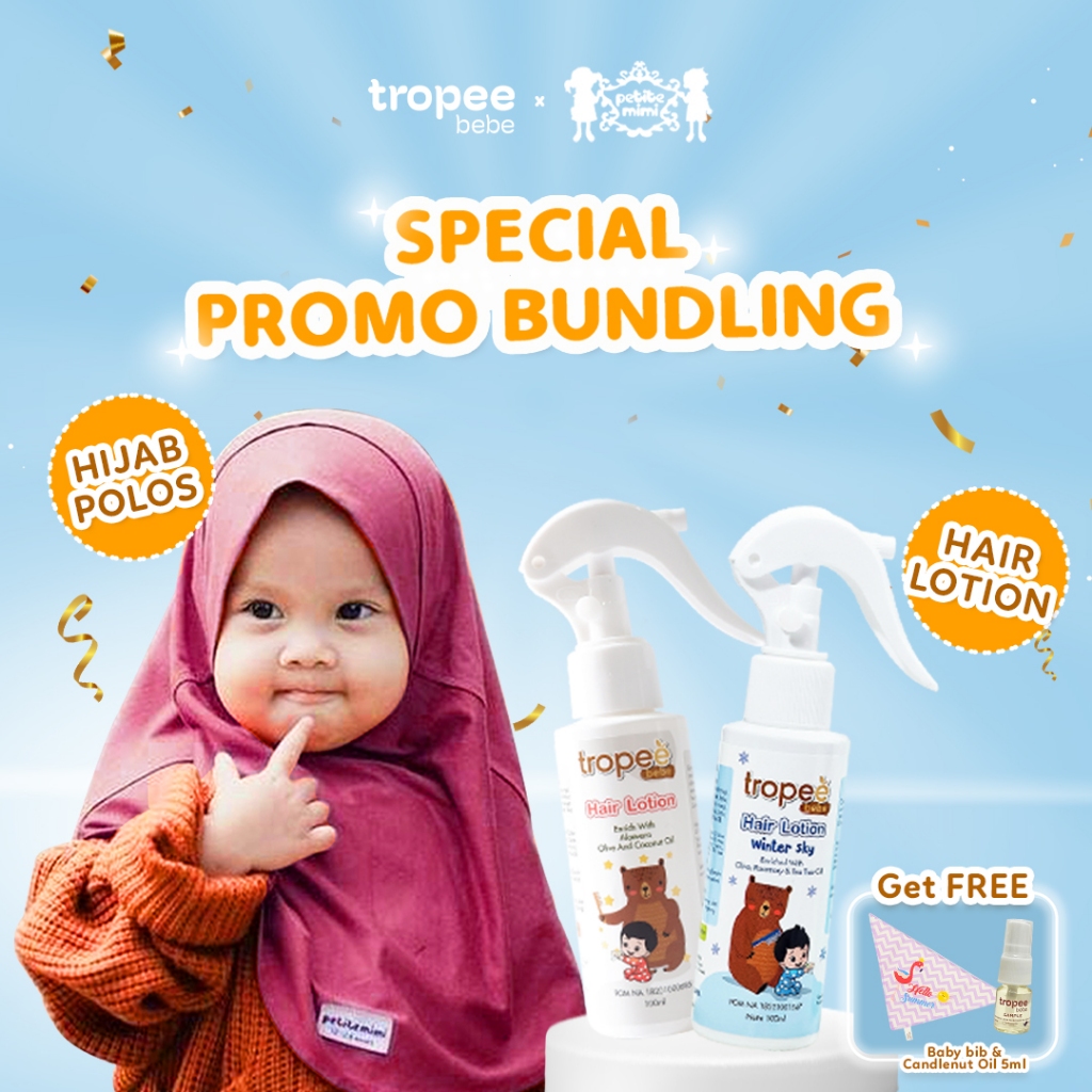 Jual Tropee Bebe x Petite Mimi - Bundling Hair Lotion 100ml + Hijab | Shopee Indonesia