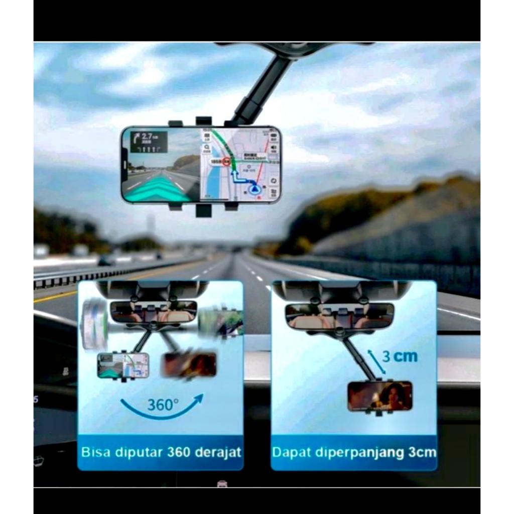 Jual HOLDER HP MOBIL PUTAR 360 DERAJAT / HOLDER KACA SPION UNIVERSAL ...