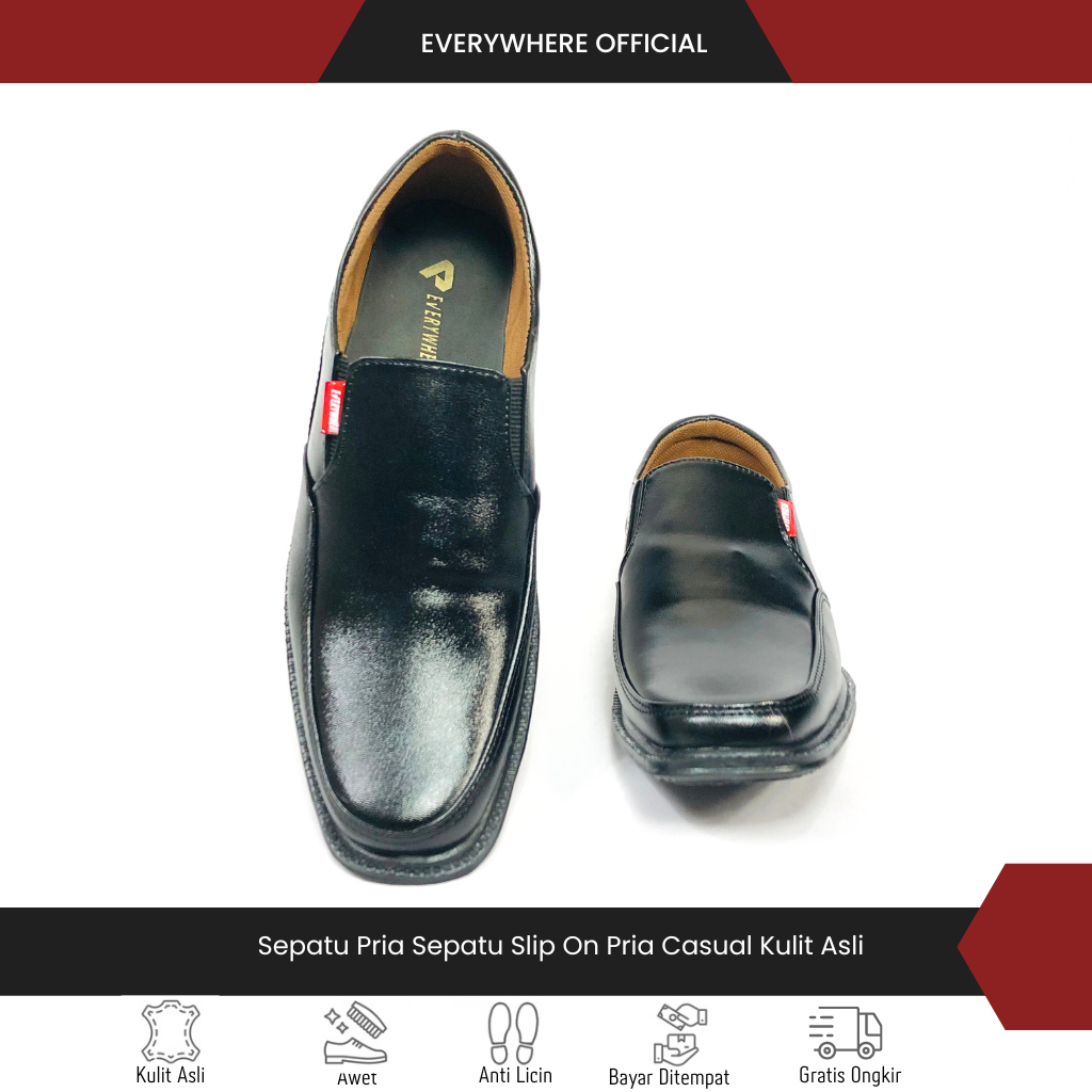 Jual SEPATU PANTOFEL PRIA FORMAL KERJA KANTORAN SEPATU HITAM ...