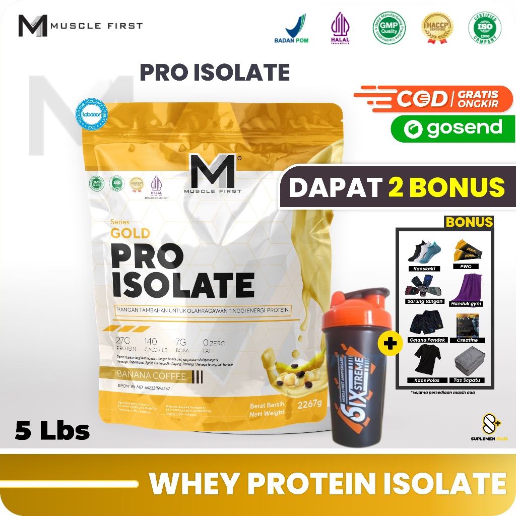 Jual Muscle First Pro Isolate 5 Lbs Whey Protein Isolate Susu Diet ...