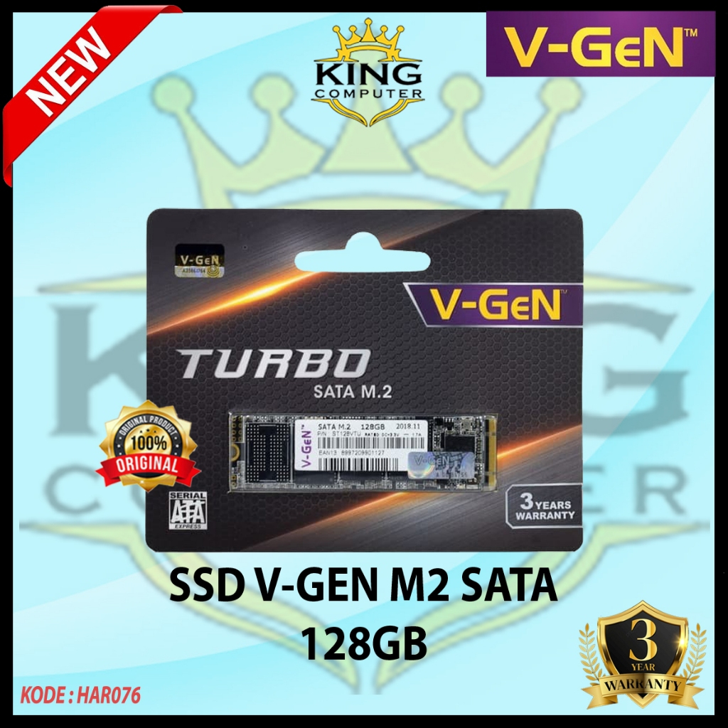 Jual V-GEN SSD M.2 SATA 128GB TURBO SSD VGEN | Shopee Indonesia