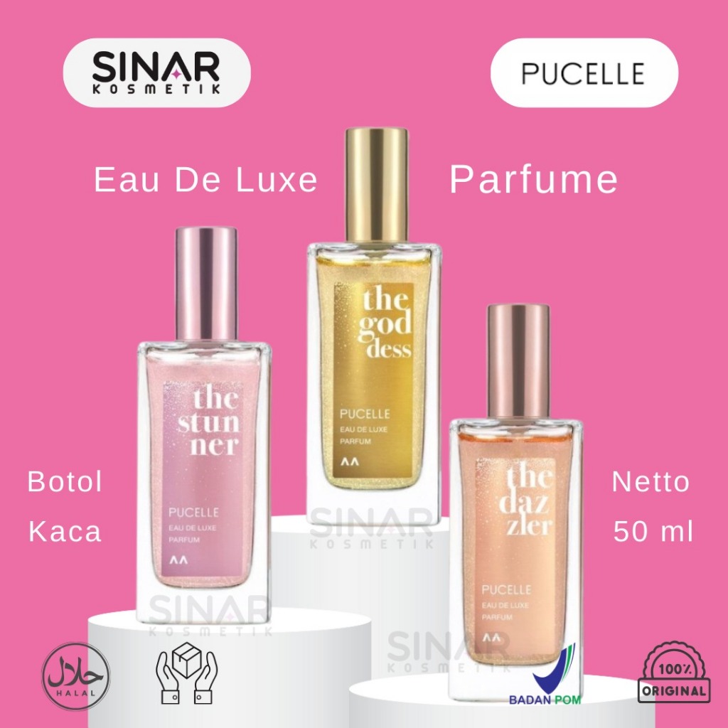 Jual Pucelle EDL Eau De Luxe Parfume 50 ml (Botol Kaca) | Shopee Indonesia