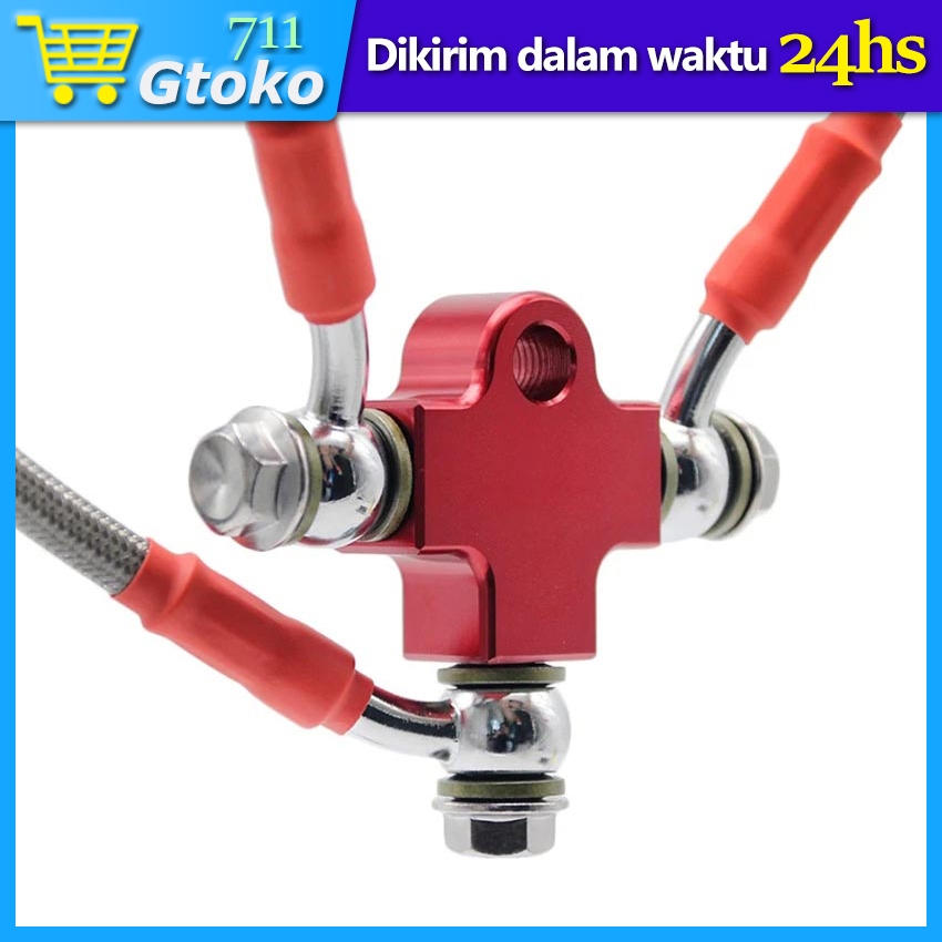 Jual Nepel Sambungan Pipa Rem Mobil Cabang 3 Alumunium Alloy | Shopee ...