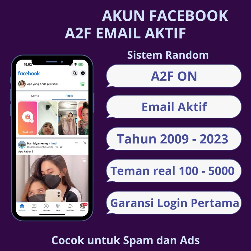 Jual AKUN FACEBOOK TUA EMAIL AKTIF DAPAT DIAKSES | Shopee Indonesia