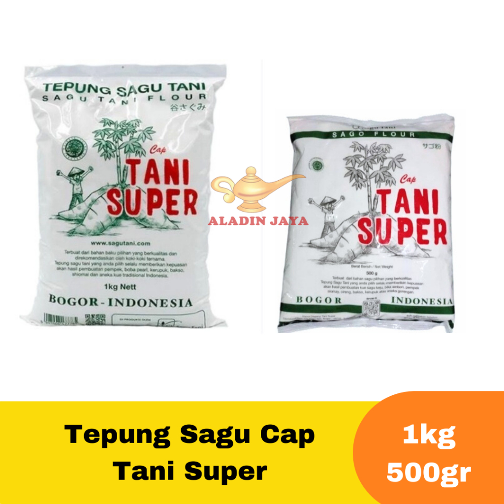 Jual Tepung Sagu Cap Tani Super Ukuran 1kg dan 500gr | Shopee Indonesia