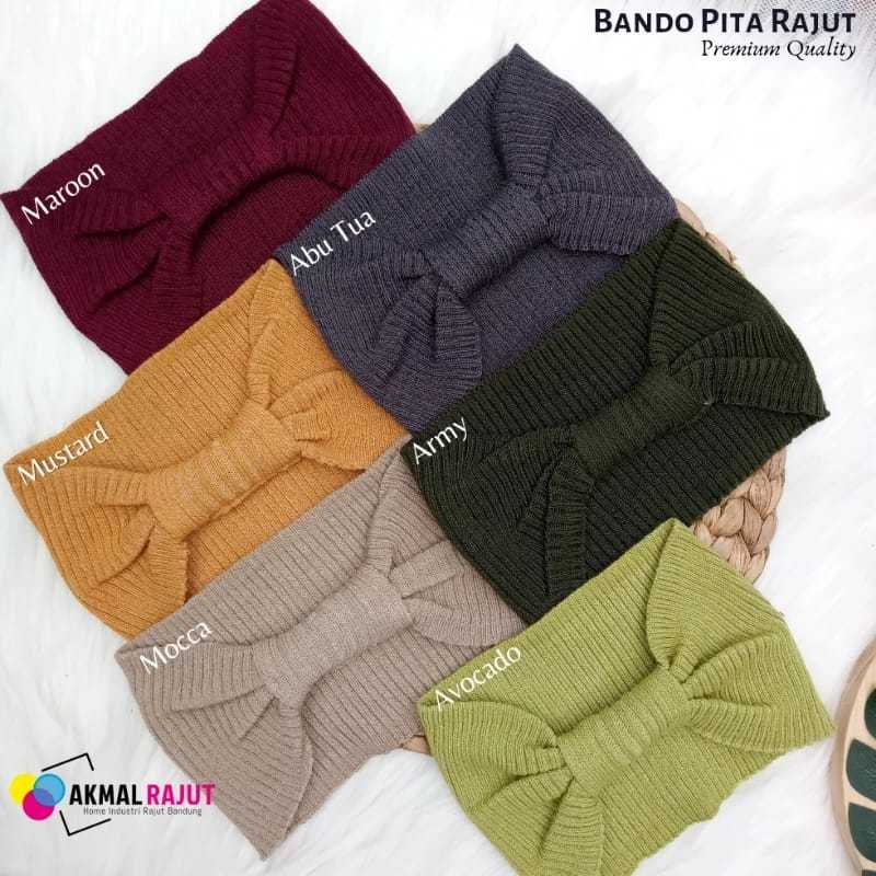 Jual Inner Rajut Bandana Pita Premium Ciput Daleman Hijab Bando 2in 1 ...