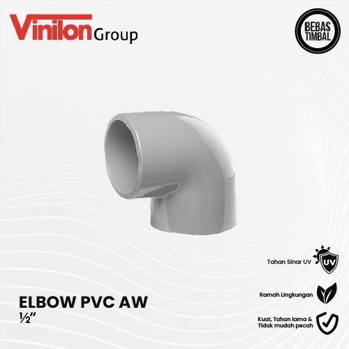Jual Elbow PVC AW 1/2 Inch Vinilon | Shopee Indonesia