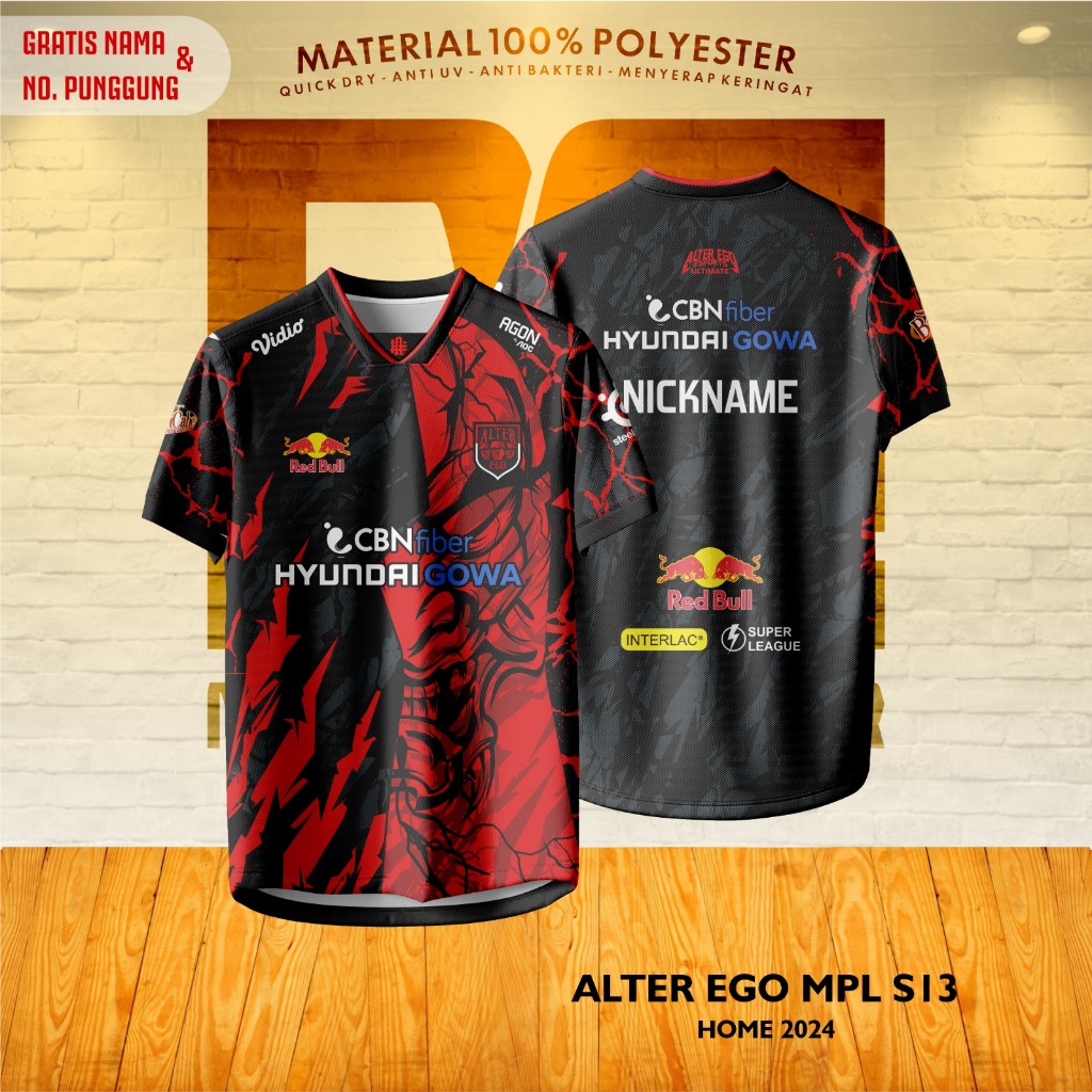 Jual Jersey/Baju ALTER EGO HOME MPL S13 2024 SUPORTER Gratis Name Set | Shopee Indonesia