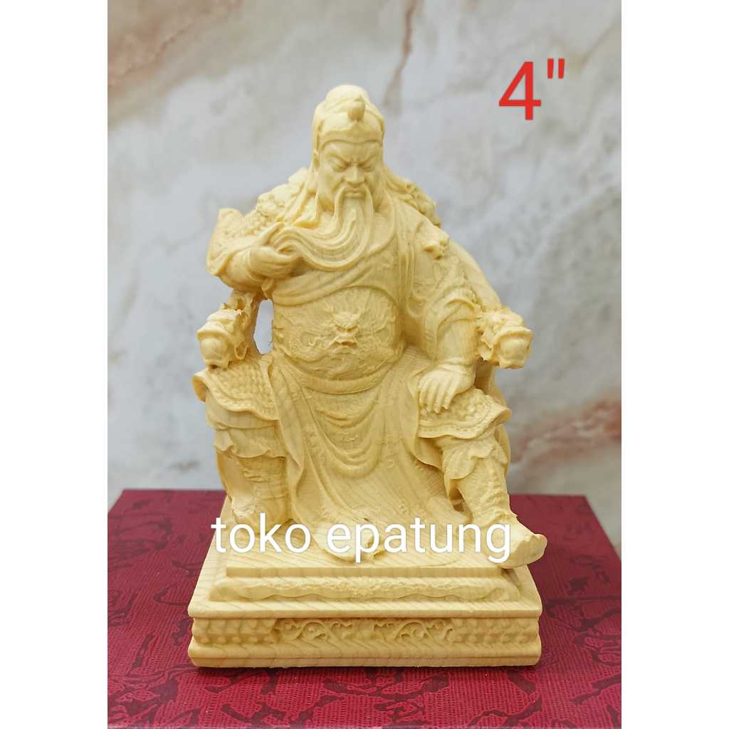 Jual patung dewa kwan kong / kwan kung- jengot - kayu - 4 inch / 10 cm - g | Shopee Indonesia