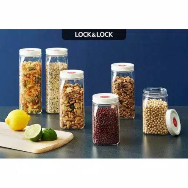 Jual Lock & Lock Canister Set 3pcs (Large) toples makanan 1.3L HTE532S3 ...