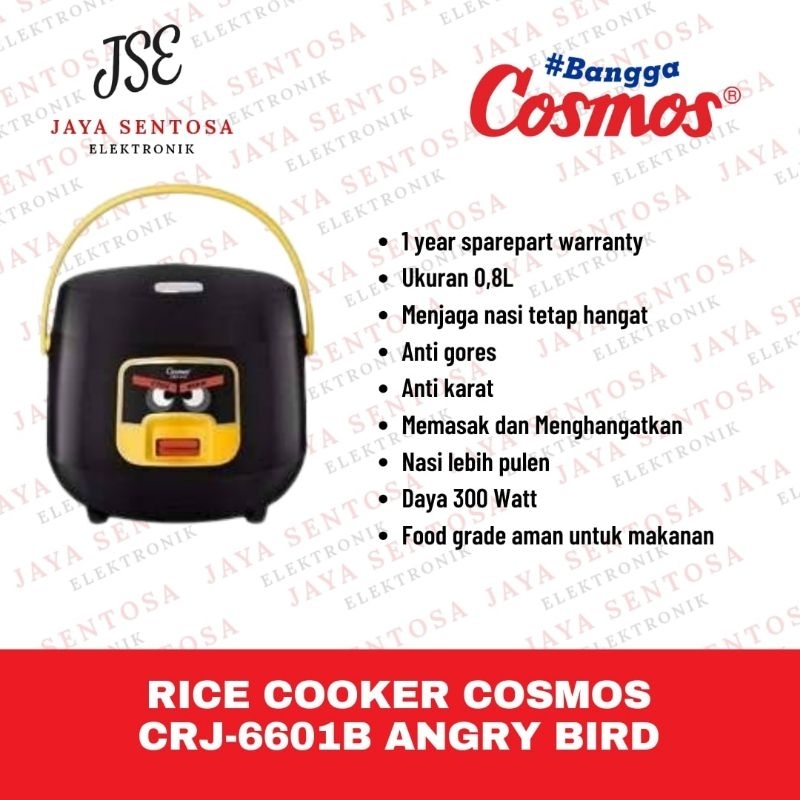 Jual Rice cooker cosmos CRJ-6601 Angry bird edition | Shopee Indonesia