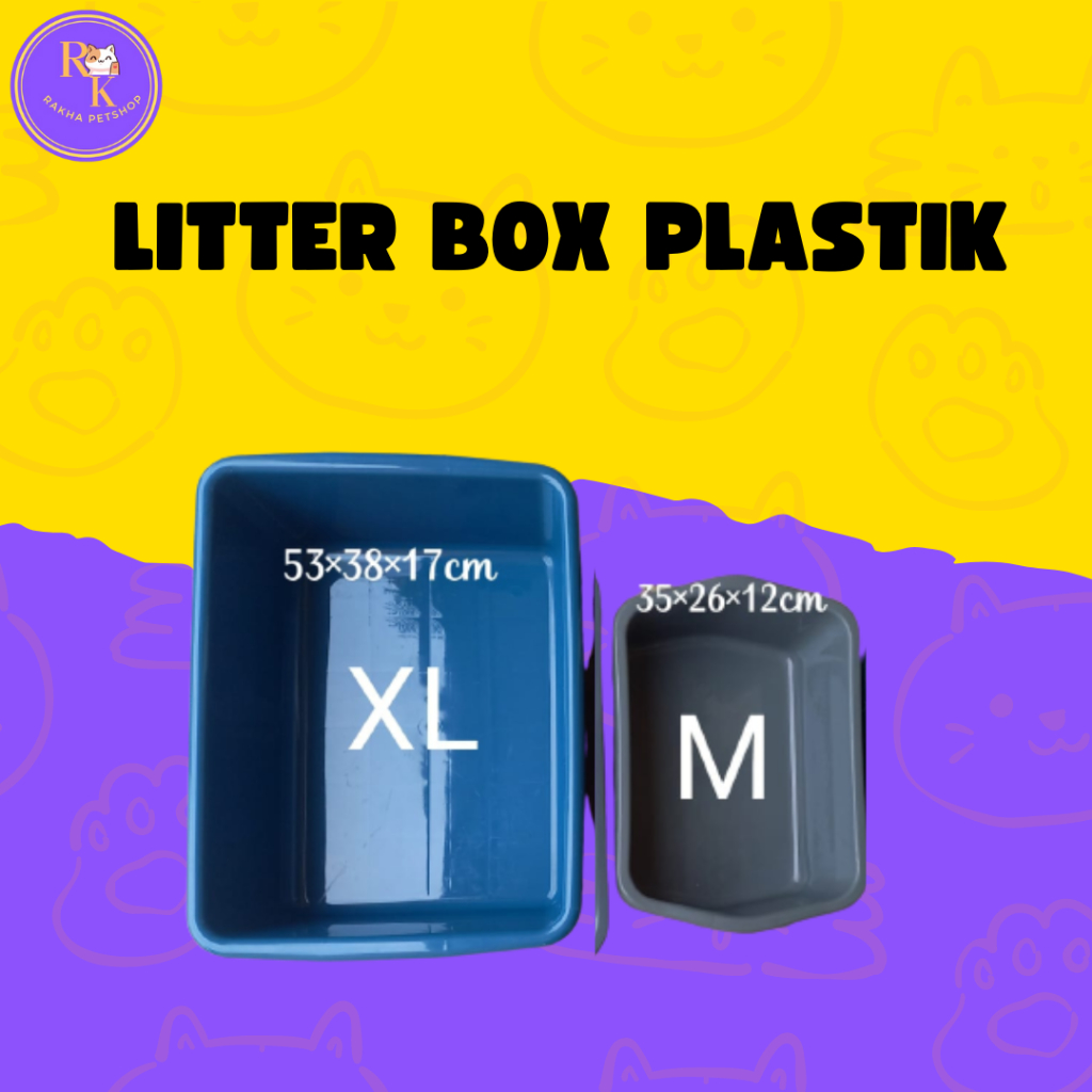Jual LITTER BOX PUP PLASTIK KOTAK // UKURAN XL dan M | Shopee Indonesia
