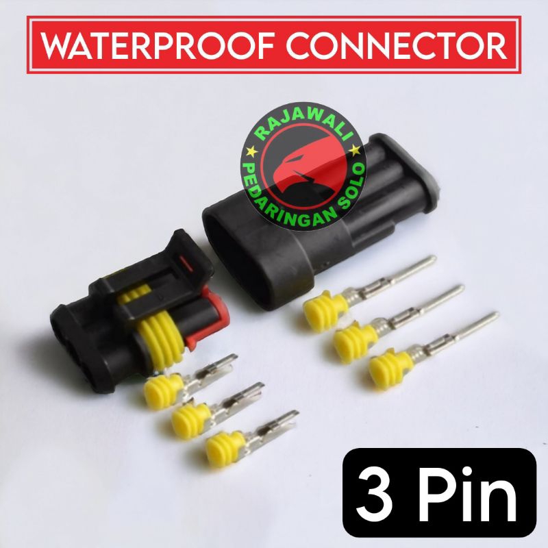 Jual SOKET 3 PIN WATERPROOF SOKET MOTOR ANTI AIR 3P | Shopee Indonesia