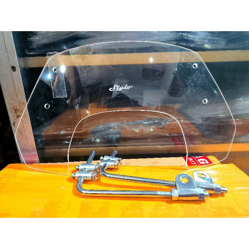 Jual Windshield Honda Stylo / Flyscreen Honda Stylo 160 Tebal Kaca 3 mm ...